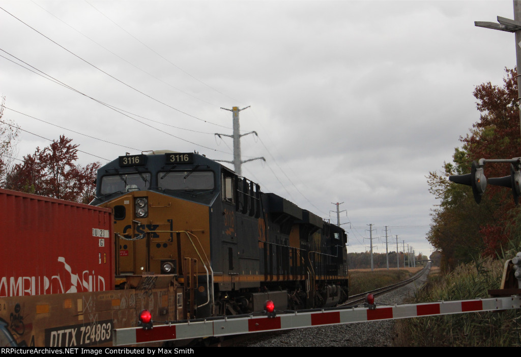 CSXT 3116 on CSX Q620-25